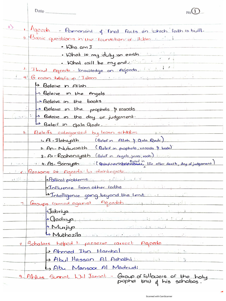 G10 - Islam Short Note | PDF