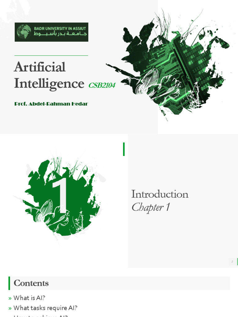 AI Chapter 01 | PDF | Artificial Intelligence | Intelligence (AI ...