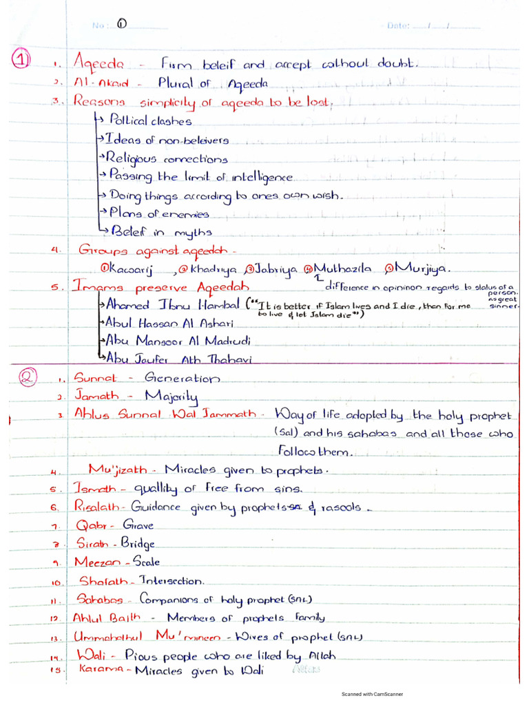G11 - Islam Short Note | PDF