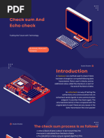 Echo Check in Data Transmission | PDF | Error Detection And Correction ...