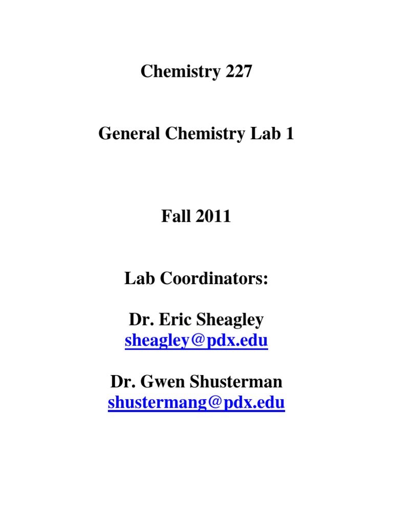 Chem Lab Manual | Download Free PDF | Chemical Compounds | Ion
