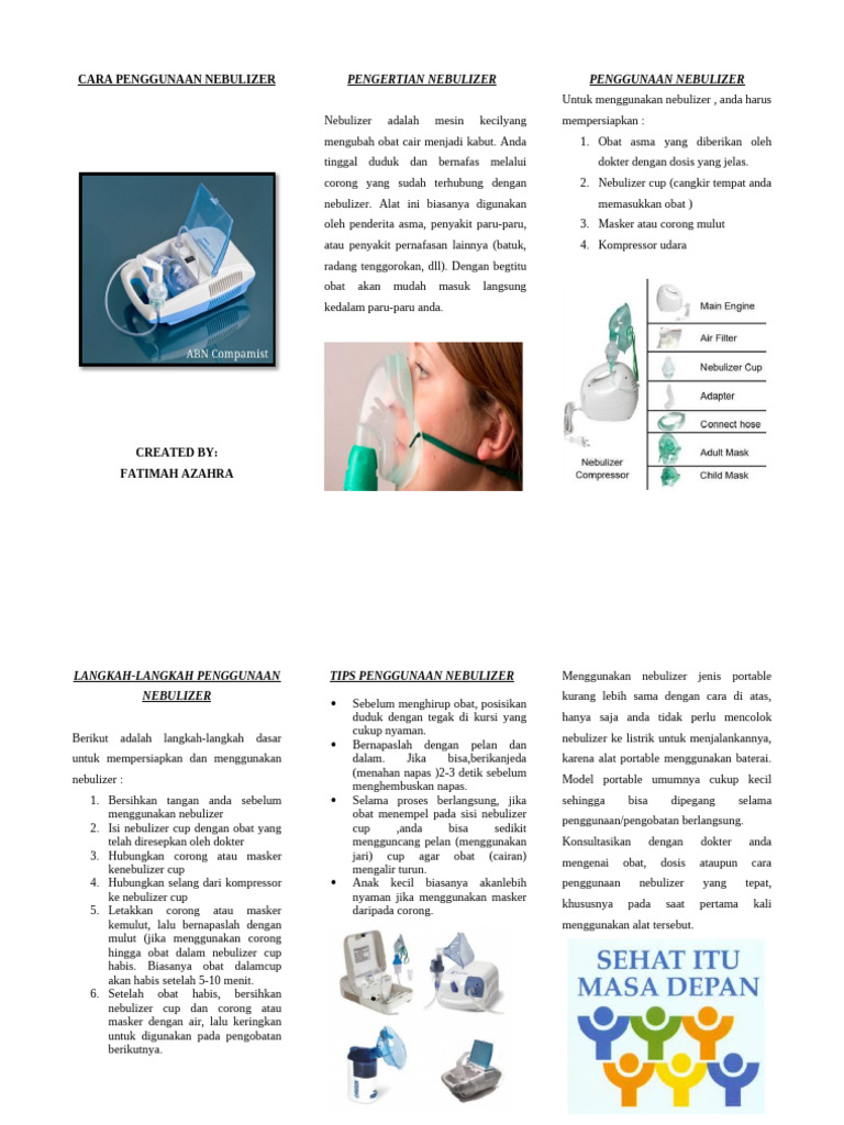 Cara Penggunaan Nebulizer | PDF
