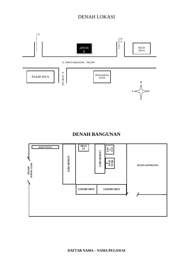 Denah Lokasi Apotek Aulia | PDF