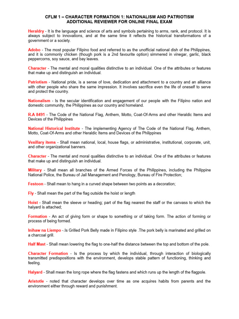 CFLM 1 Final Additional Reviewer | PDF | Philippines | Heraldry