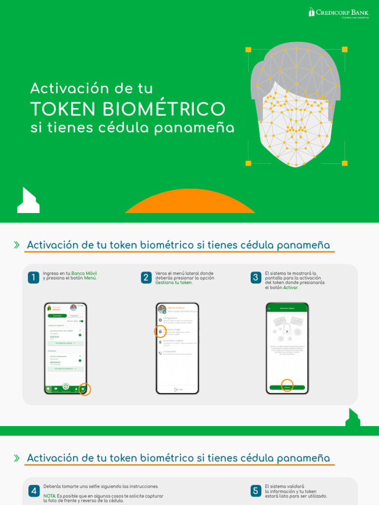 Activacion de Tu Token Biometrico Si Tienes Cedula Panamena | PDF ...