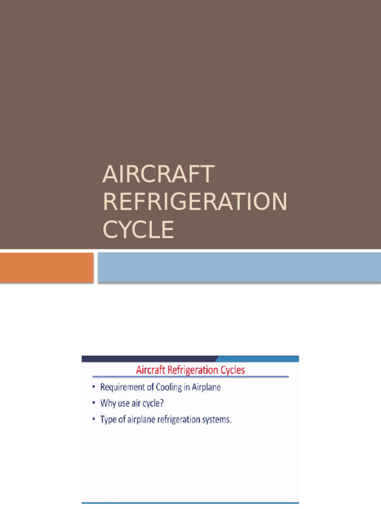 Aircraft Refrigeration Cycle | PDF | Heat Exchanger | Humidity