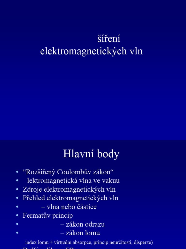 15 - Vznik A Sireni Elmag vln1 | PDF