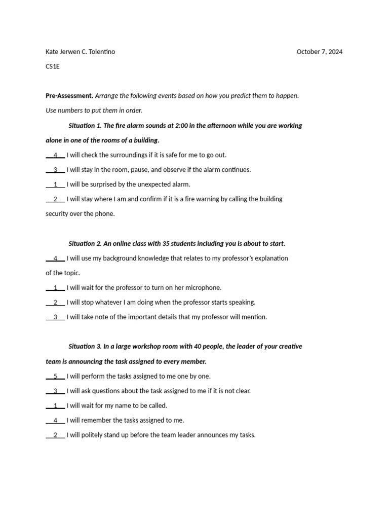 Activity01 Tolentino CS1E | PDF | Attention