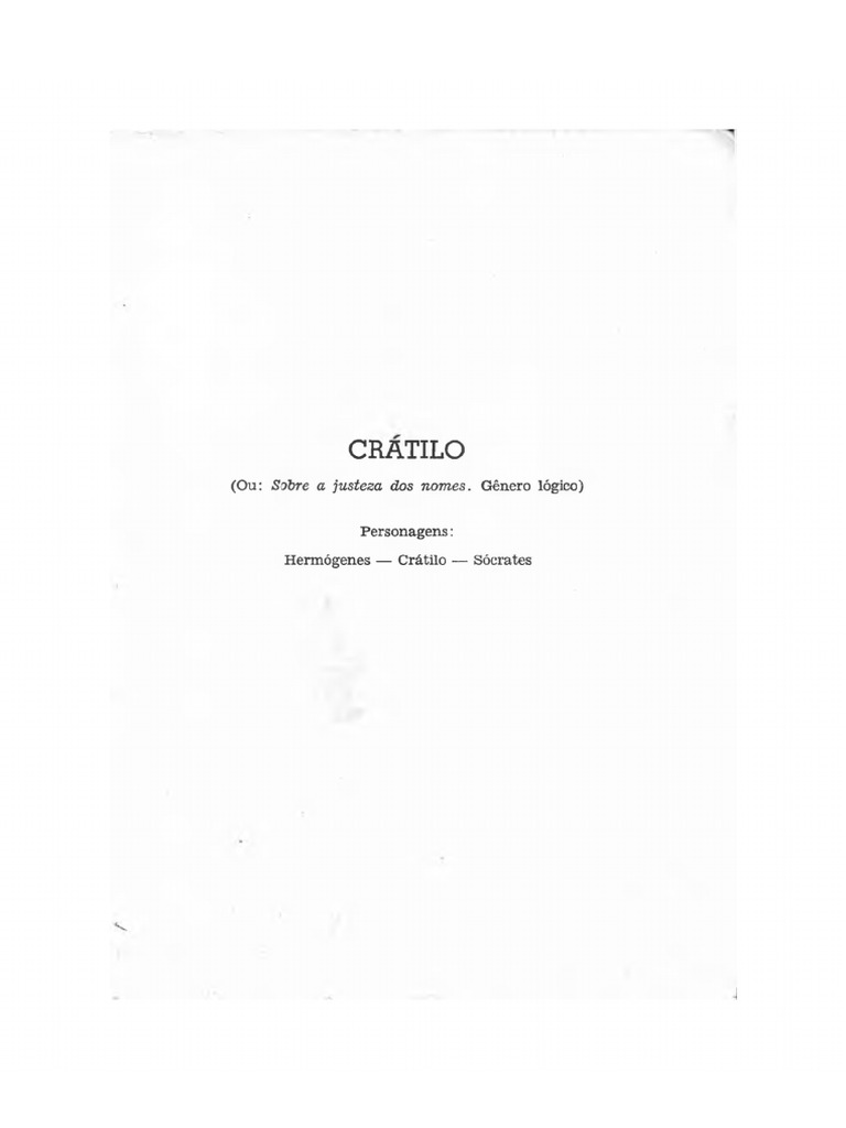 Crátilo - parte | PDF