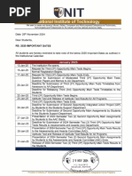 NIT 2024 Institutional Calendar | PDF | Academic Term | Sat