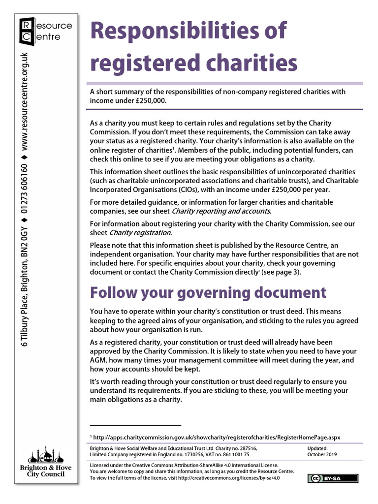 charityresp | PDF | Charitable Organization