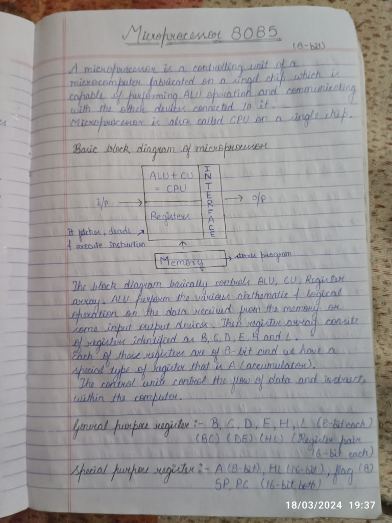 Microprocessor 8085 | PDF
