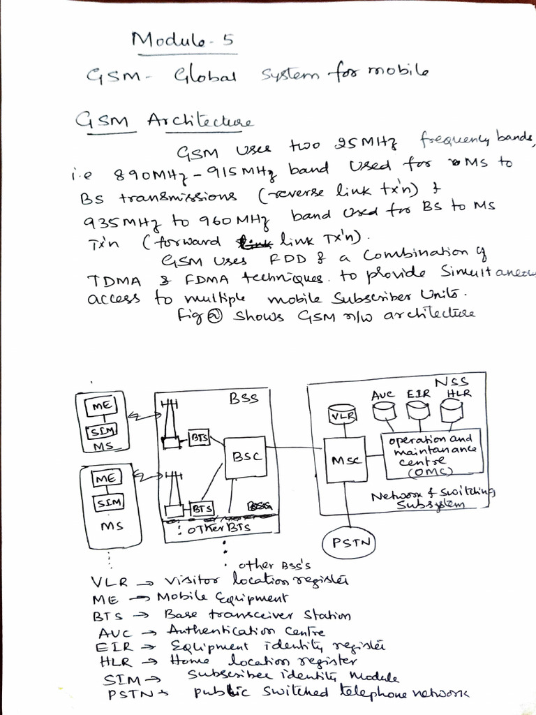 GSM Mobile Communication System Overview | PDF | Radio Technology | Telecommunications