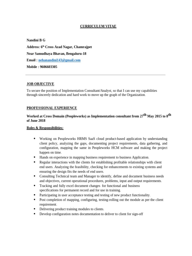 Nandini's Updated Resume | PDF | Computer Engineering | Systems Engineering