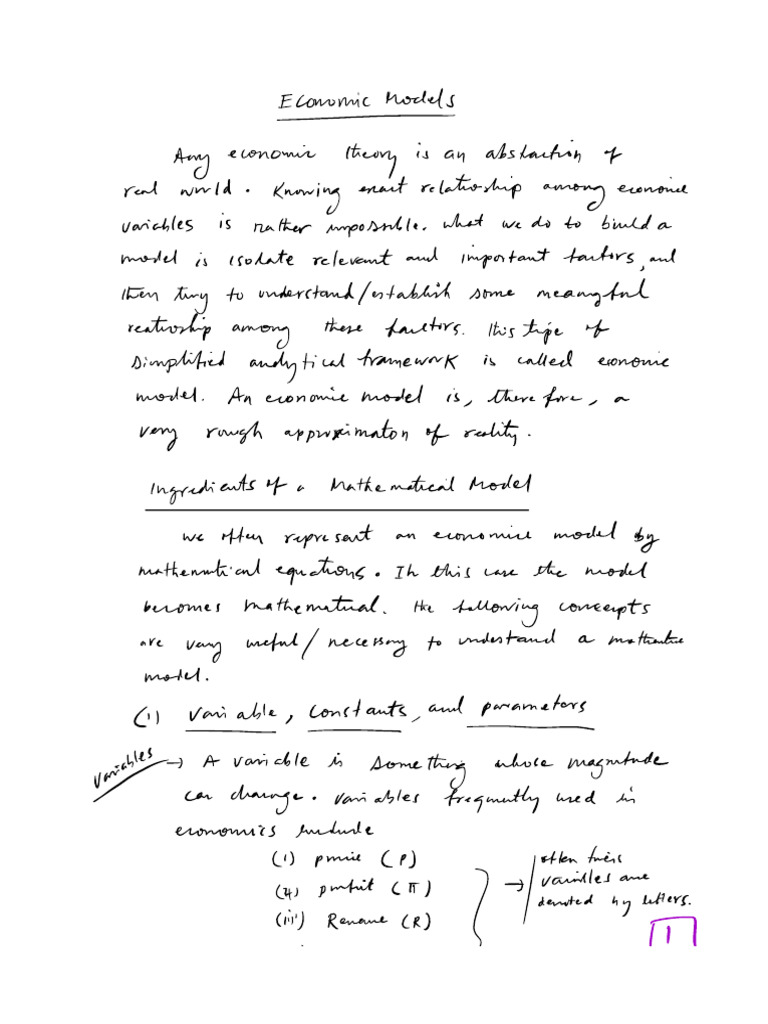 2. Economic Models | PDF