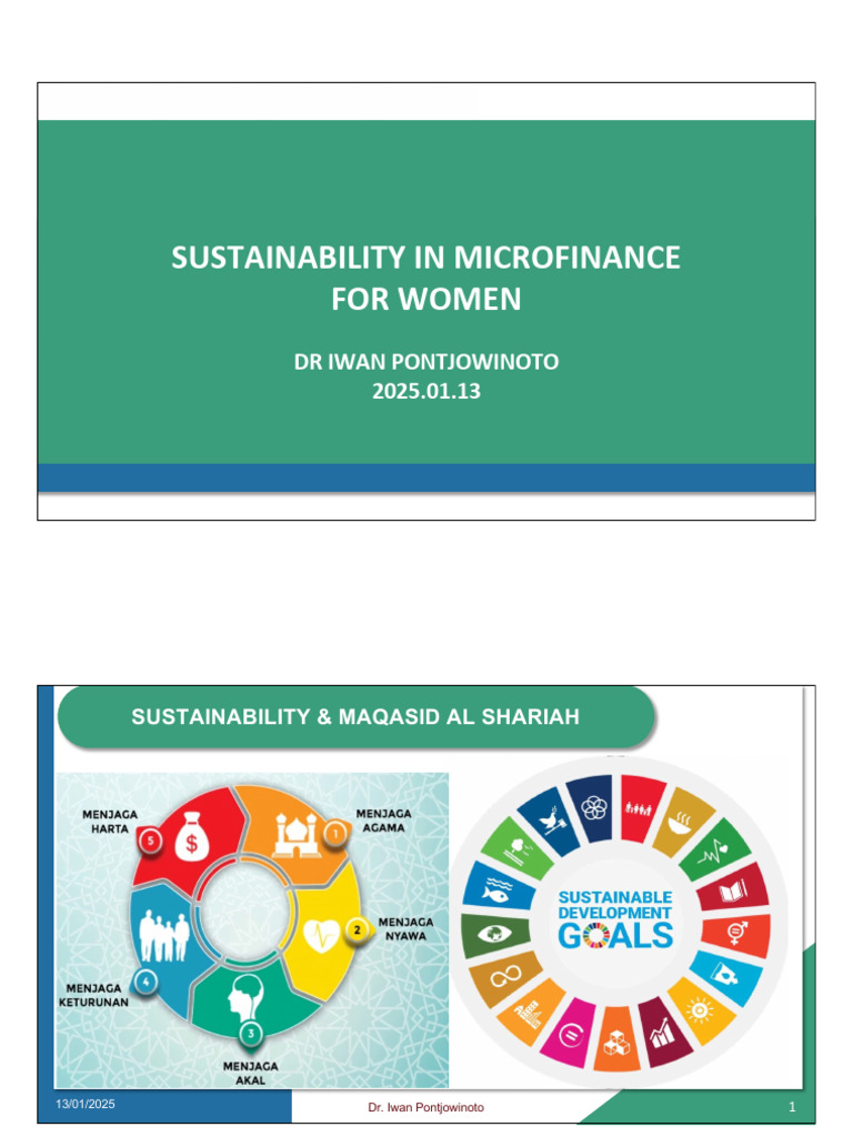 Sustainable Financing For Micro Business 2025.01 | PDF