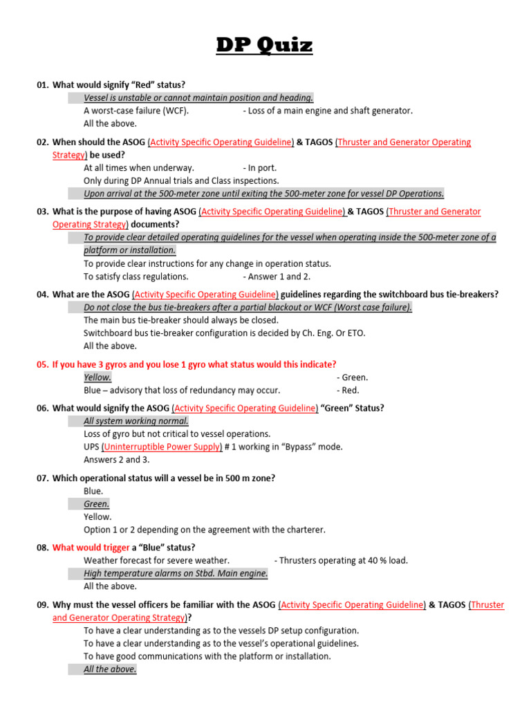 DP QUEZ With Multchoises | PDF