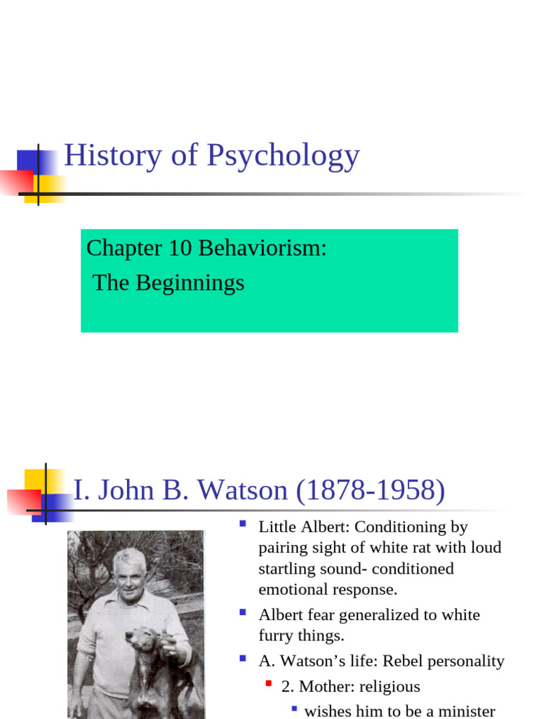 Chap 10 Behaviorism The Beginning | PDF | Behaviorism | Psychology
