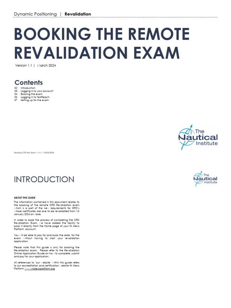 Booking The Remote Revalidation Exam v1 1 - March 2024 | PDF | Login | Password