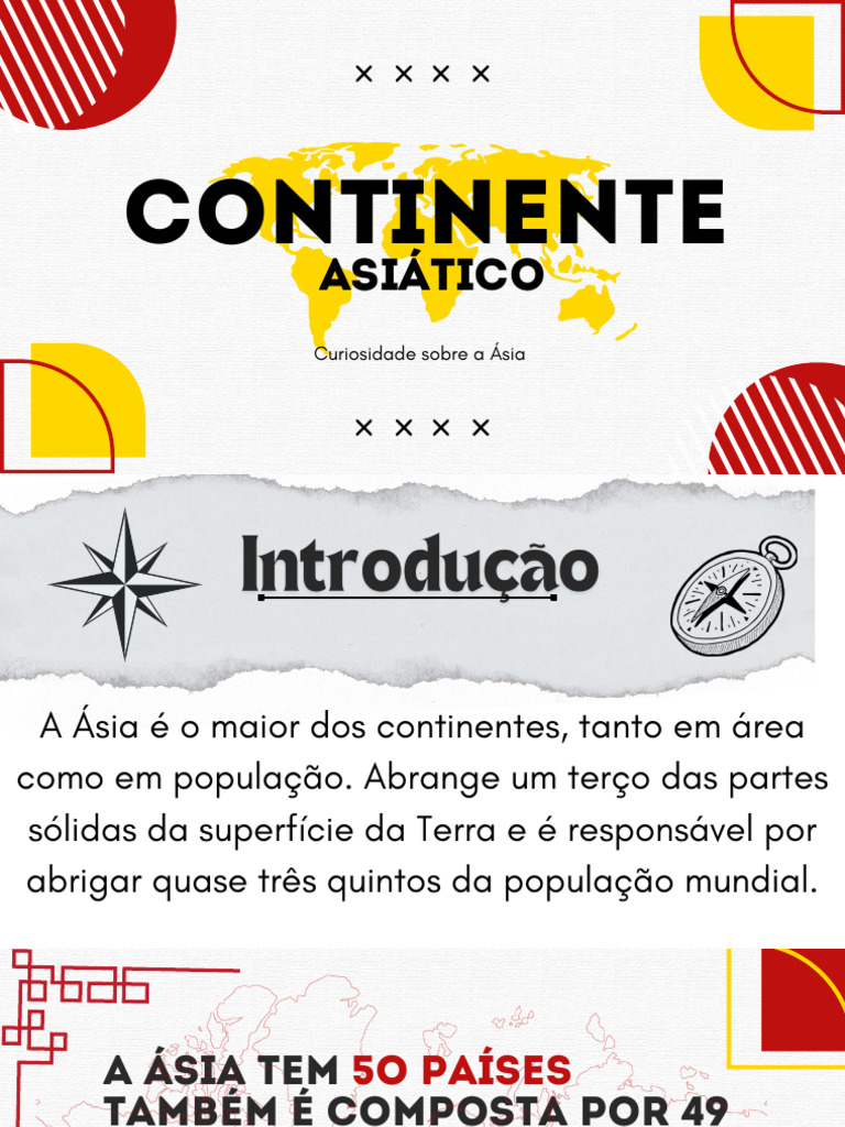 Apresentação Básica Moderna e Ilustrada Vermelho e Amarelo | PDF | Ásia ...