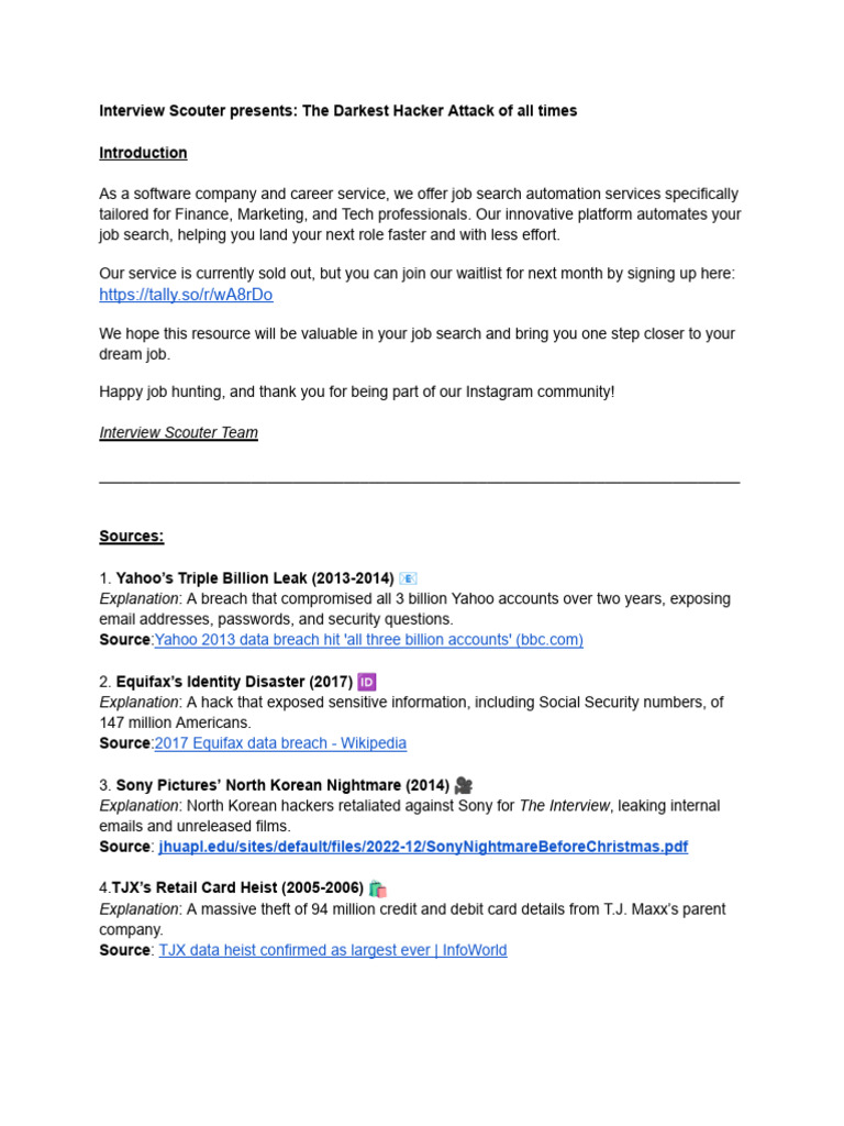 The Darkest Hacker Attacks | PDF | Ransomware | Cybercrime