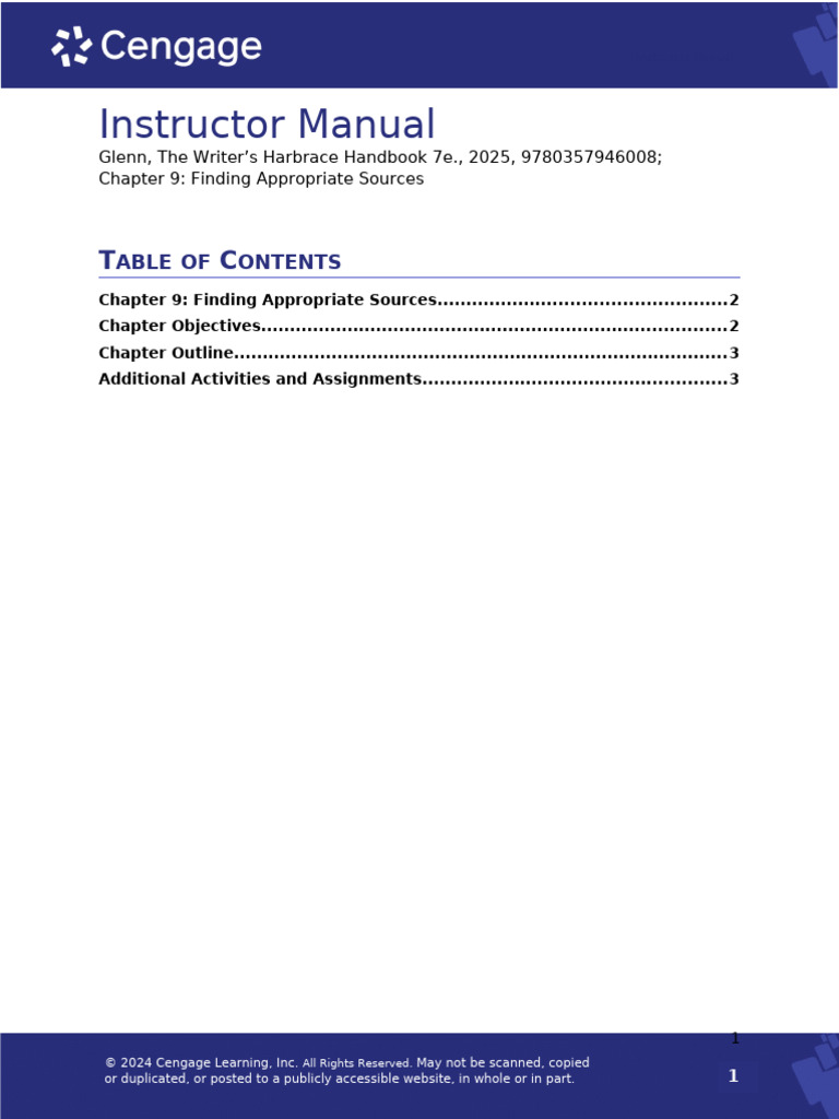 Instructor Manual Sample Light - CH9 - CD | PDF