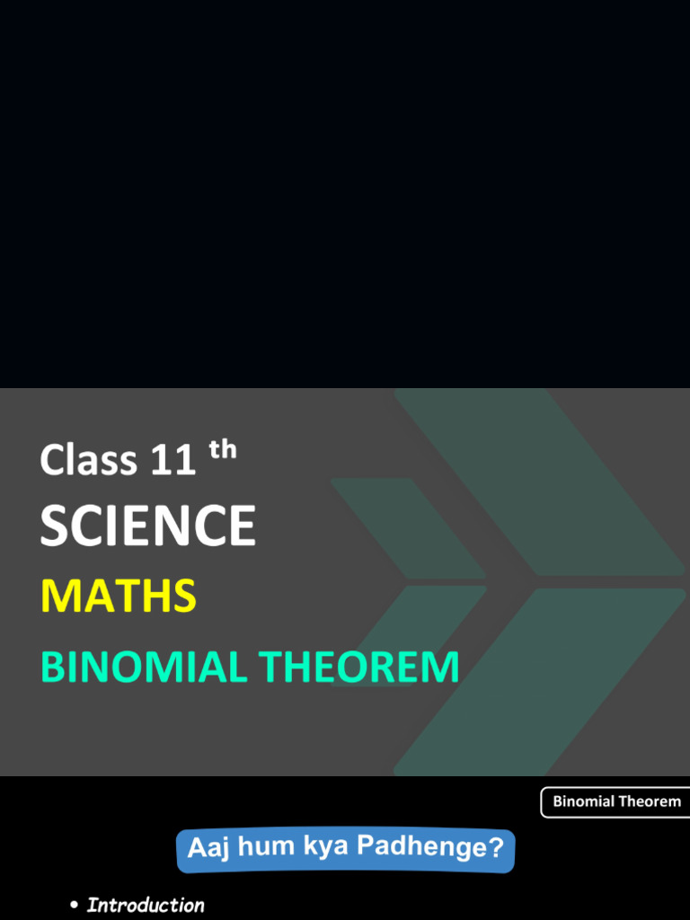Binomial Theorem | PDF
