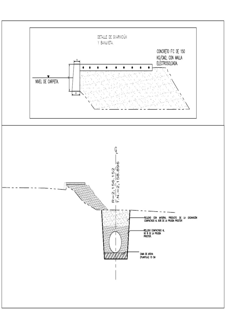Guarnición y Banqueta: Detalles Clave | PDF
