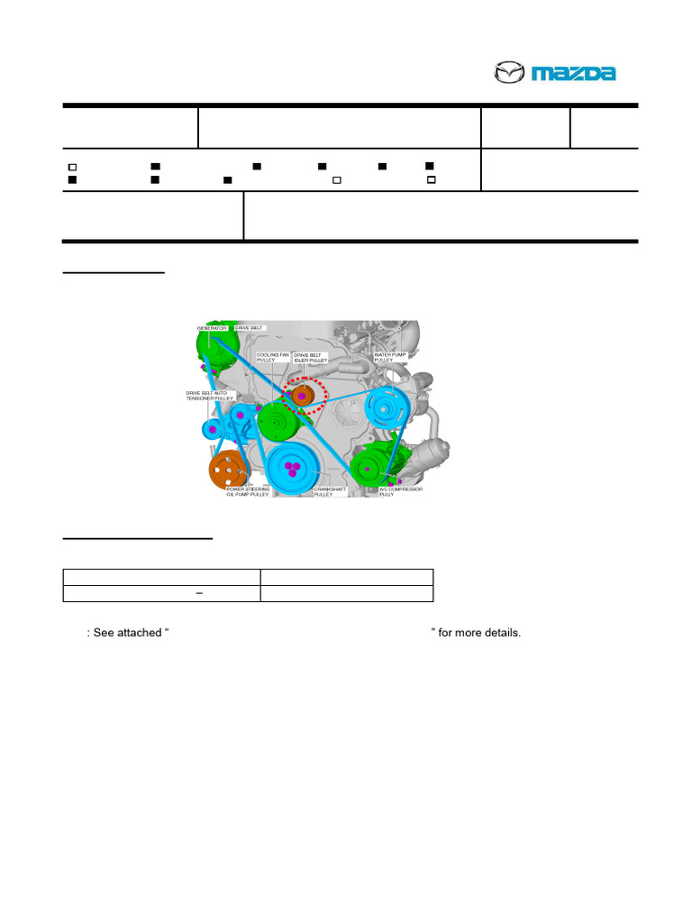17BL013 - BT50 Idle Pulley Inspection Replacement | PDF | Belt ...