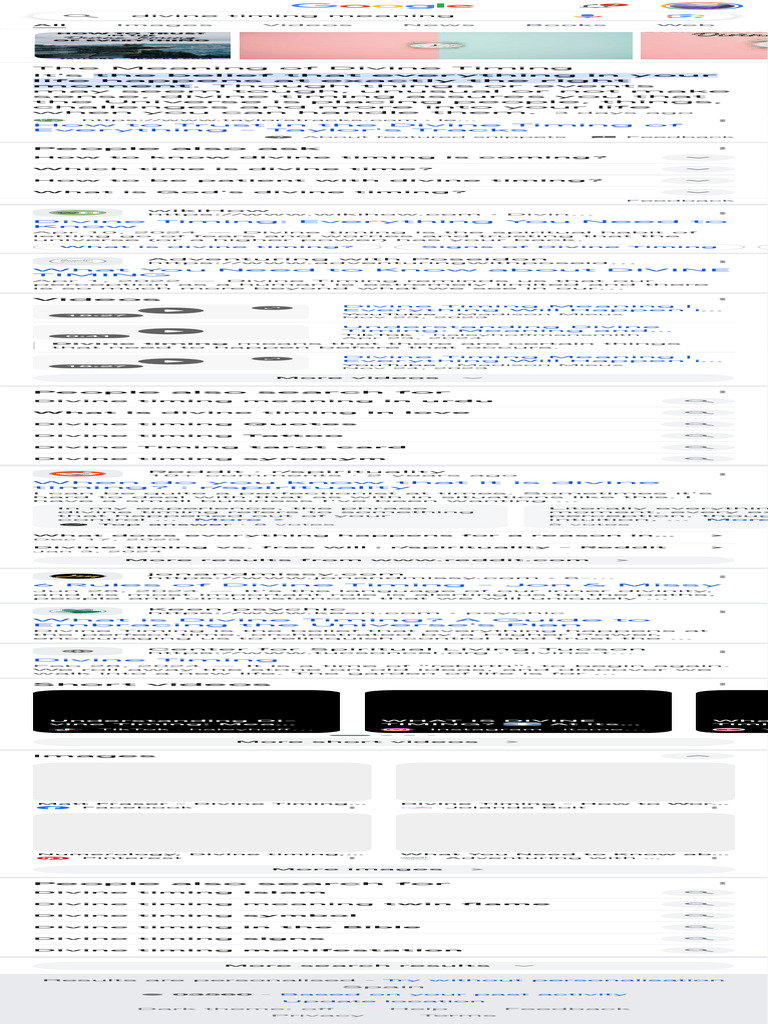 Divine Timing Meaning - Google Search | PDF | Divinity | Religious ...