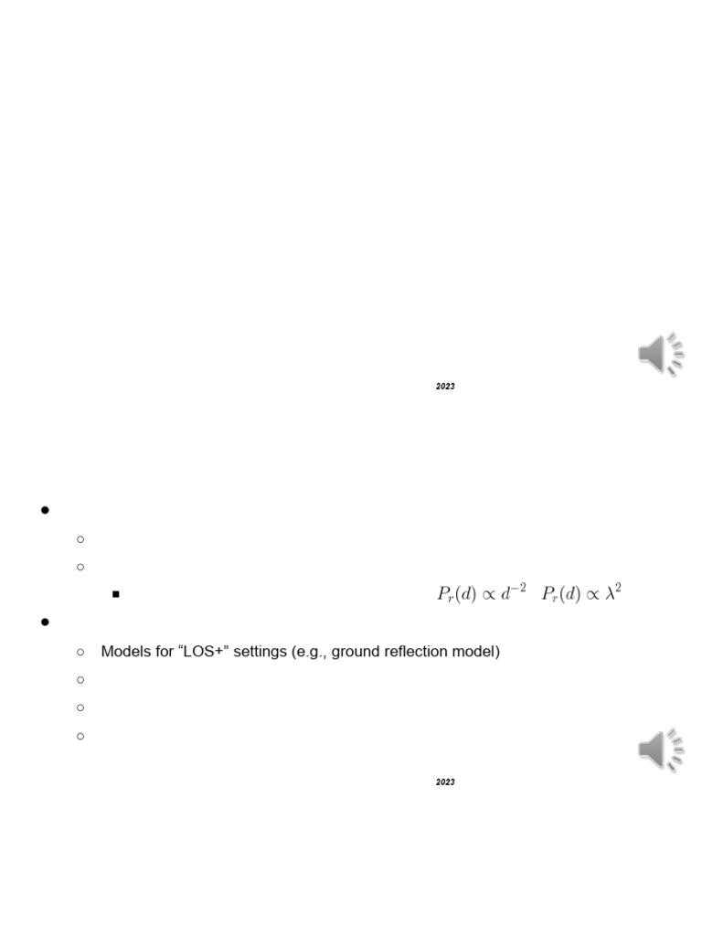 2023 EC4011D Lecture 7 Large Scale Mobile Propagation Models | PDF | Radio Propagation ...