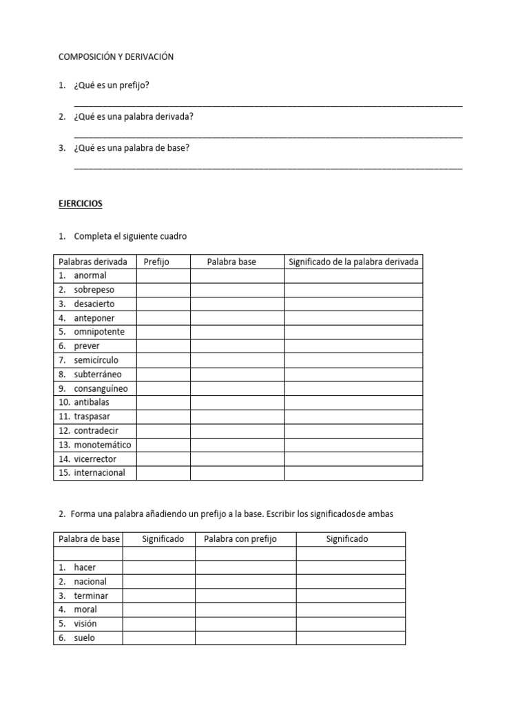 Ejercicio 1 Con Prefijos | PDF