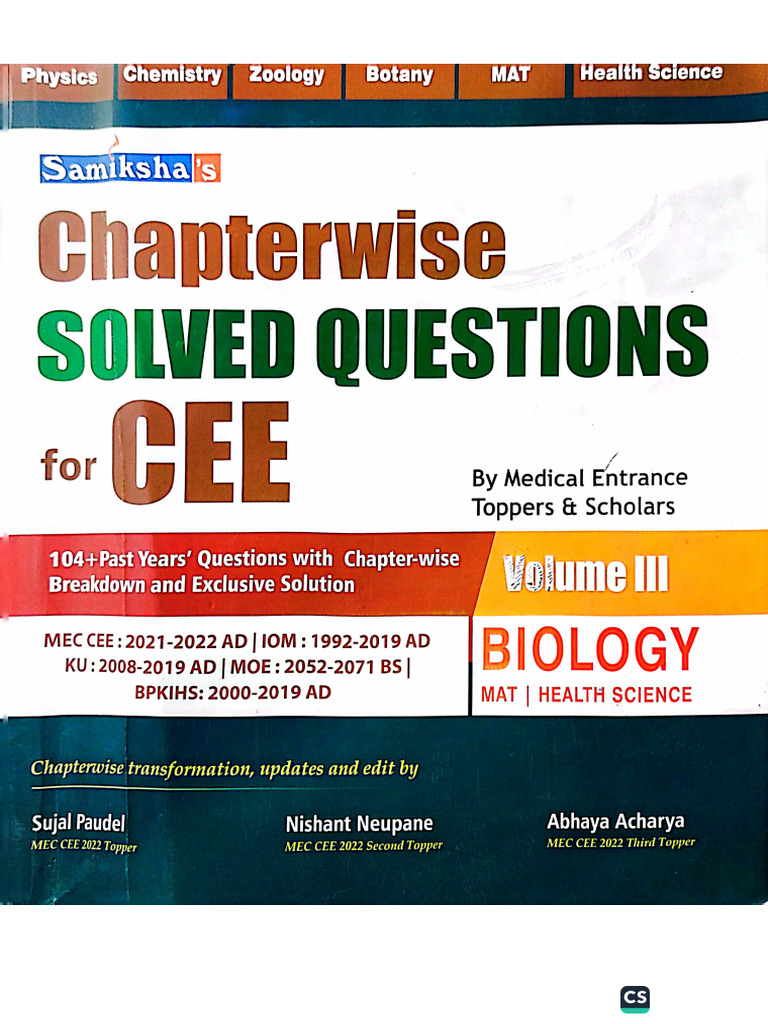 Biology Past Questions 230113 151414 230114 132808-1 | PDF