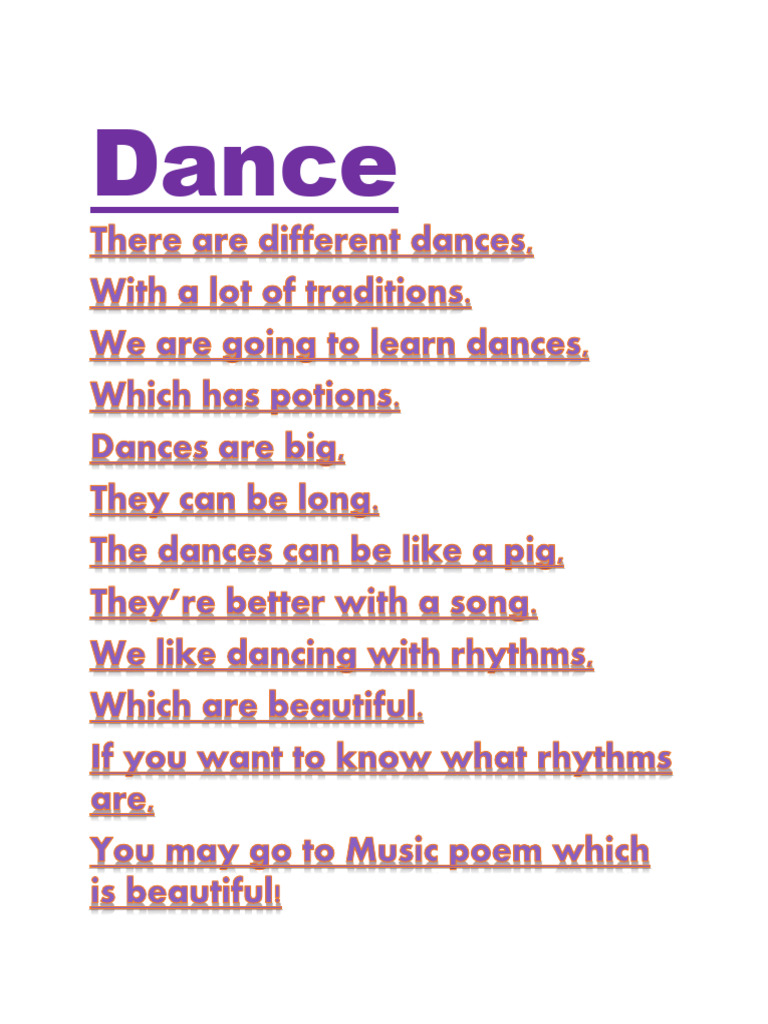 Poem of Dance | PDF