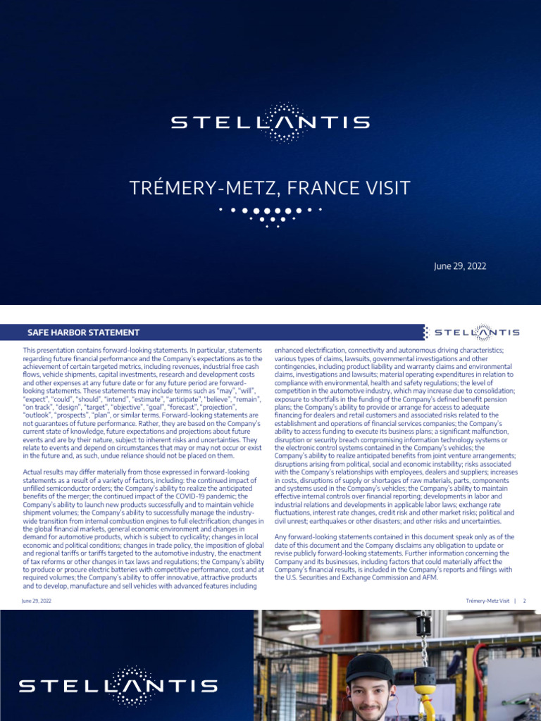 Stellantis 3year Strategy | PDF | Electric Vehicle | Risk