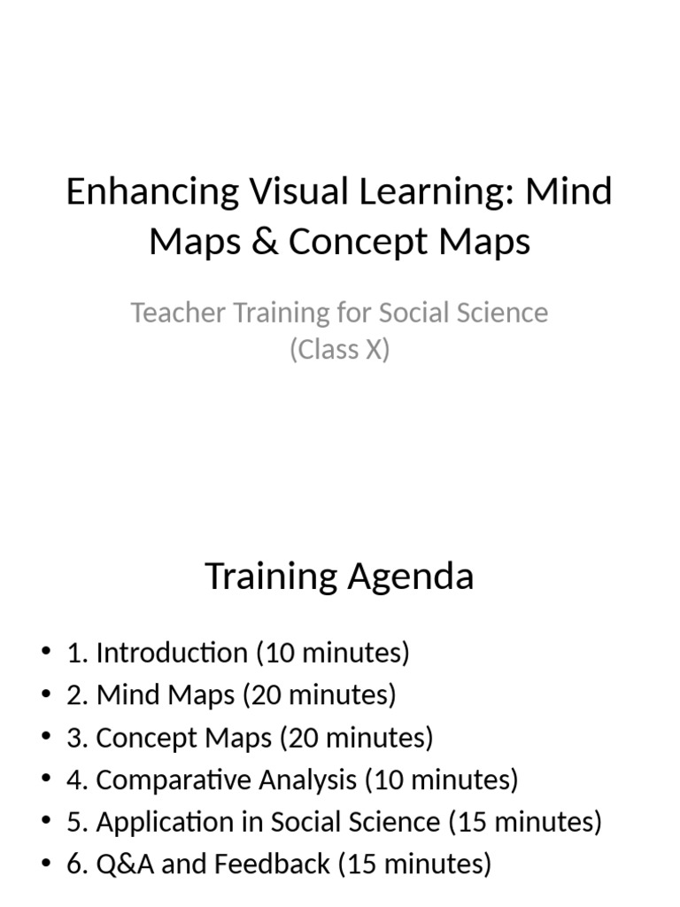 Teacher Training Mind Concept Maps | PDF