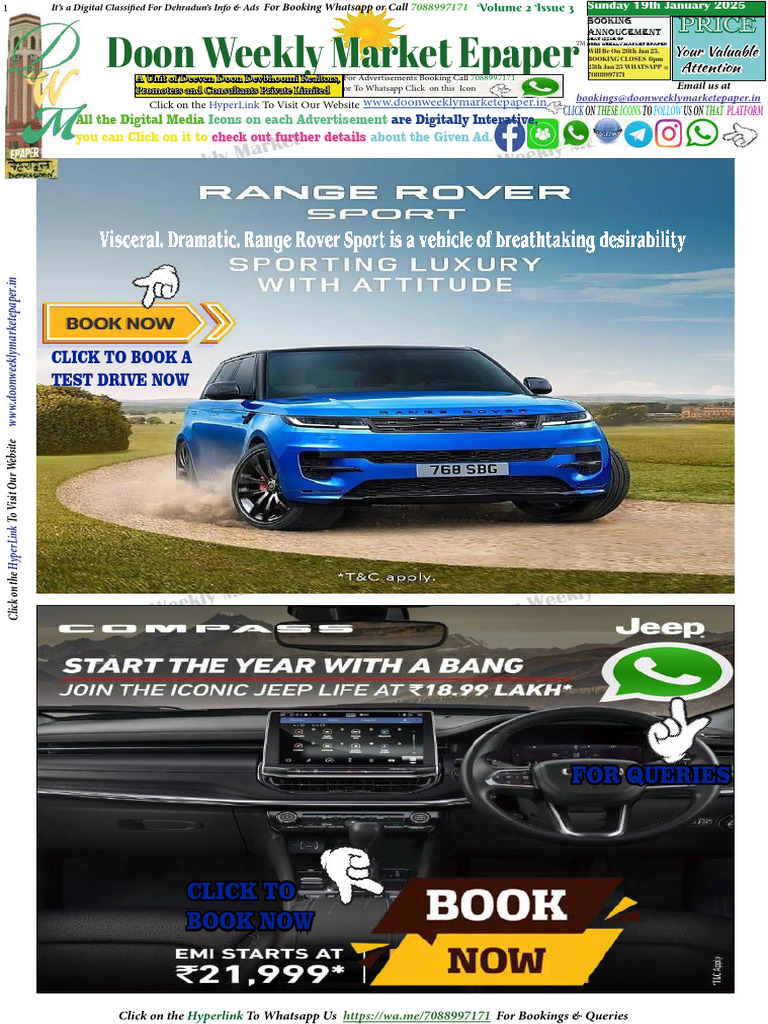 19th Jan 2025 Digital Classified Doon Weekly Market Epaper-min | PDF