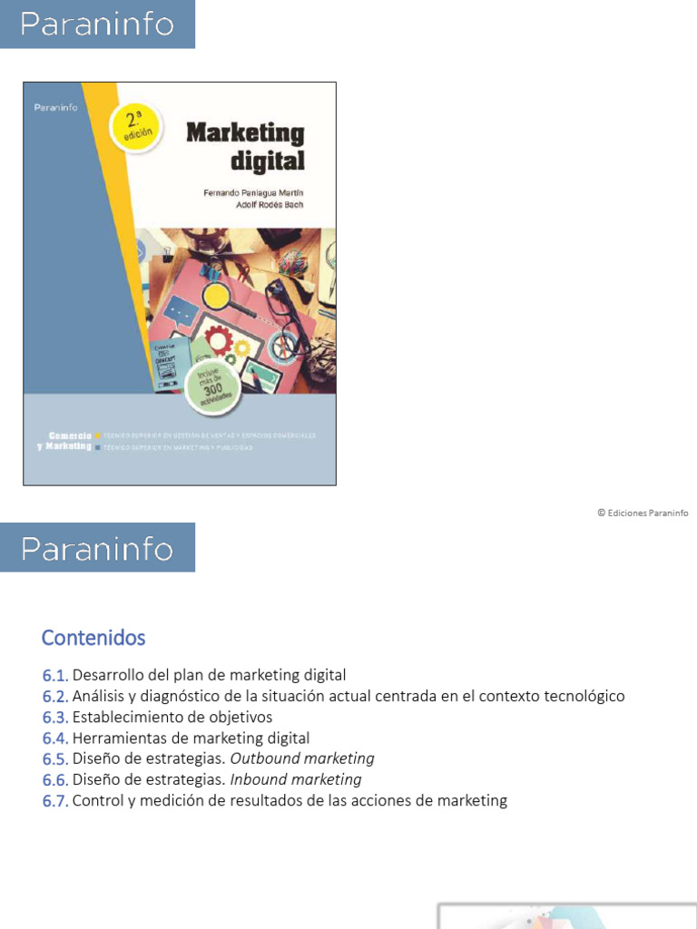 Marketing Digital Presentacion Ud 6 Diseño Plan de MK Digital | PDF | Publicidad | Marketing