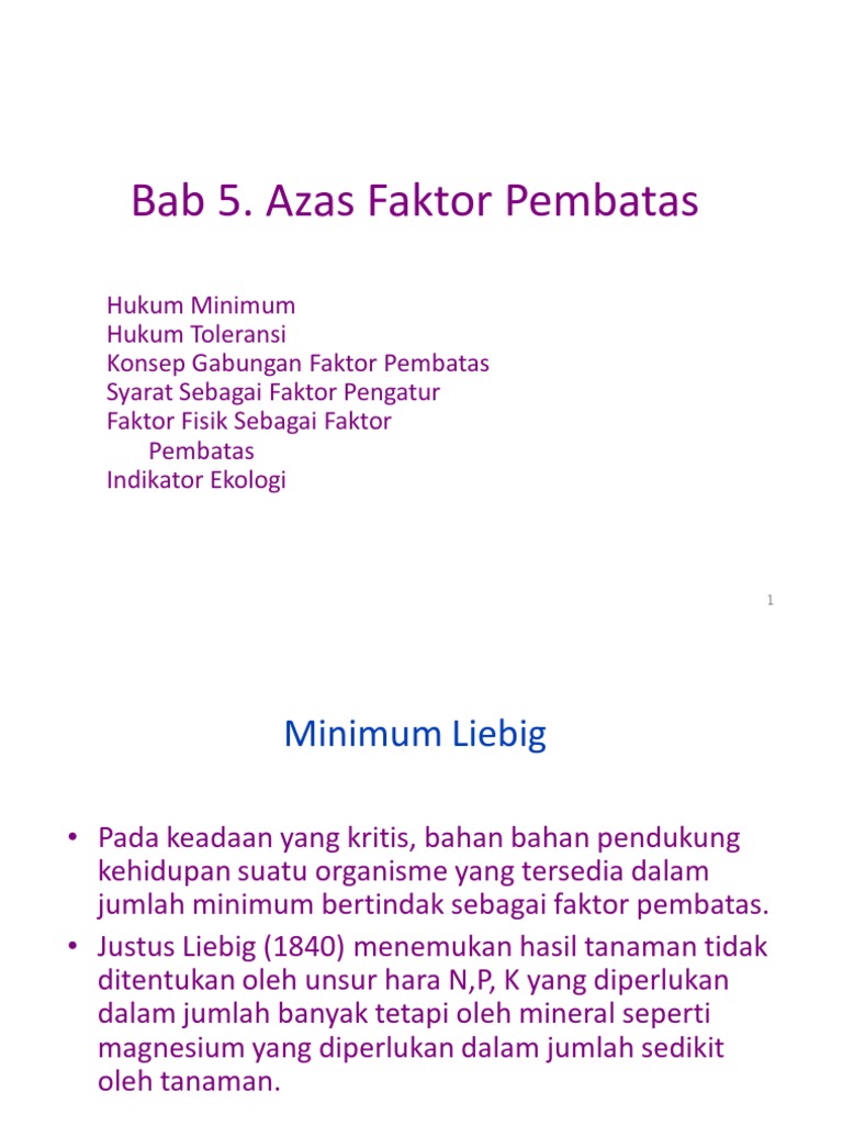 Bab 5a Faktor Pembatas 10 | PDF