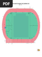 Iaaf 400 Metre Standard Track, Marking Plan: SCALE - 1:350 | PDF ...