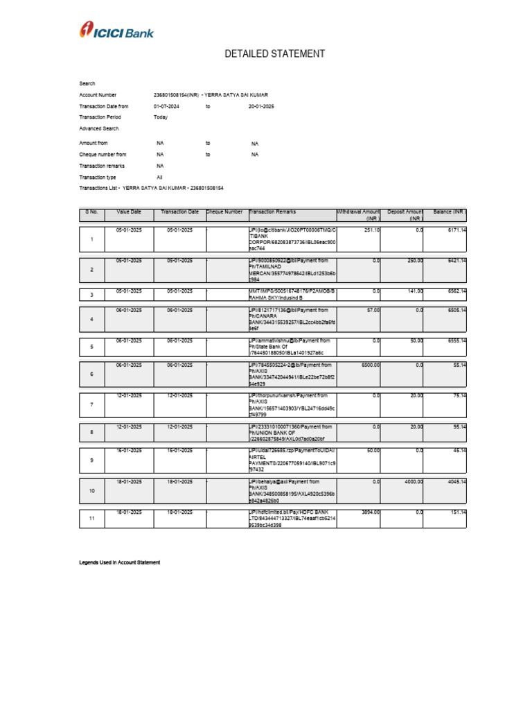 OpTransactionHistory20 01 2025 | PDF | Payments | Banks
