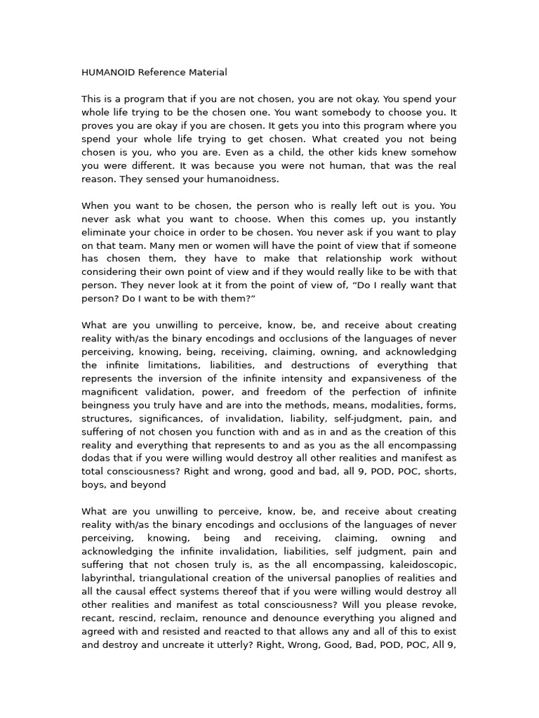 HUMANOID Reference Material | PDF | Cognitive Science