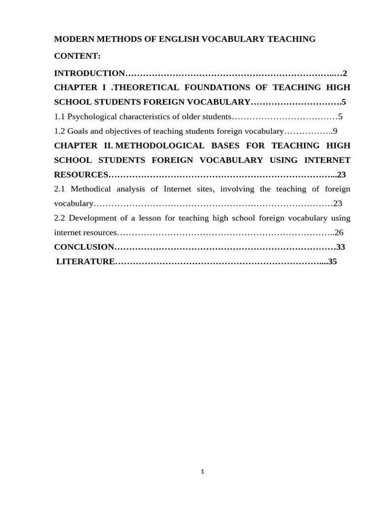 Course Work | PDF | Vocabulary | Semantics