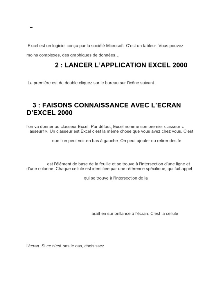 Initiation Excel | PDF | Microsoft Excel | Mise en page