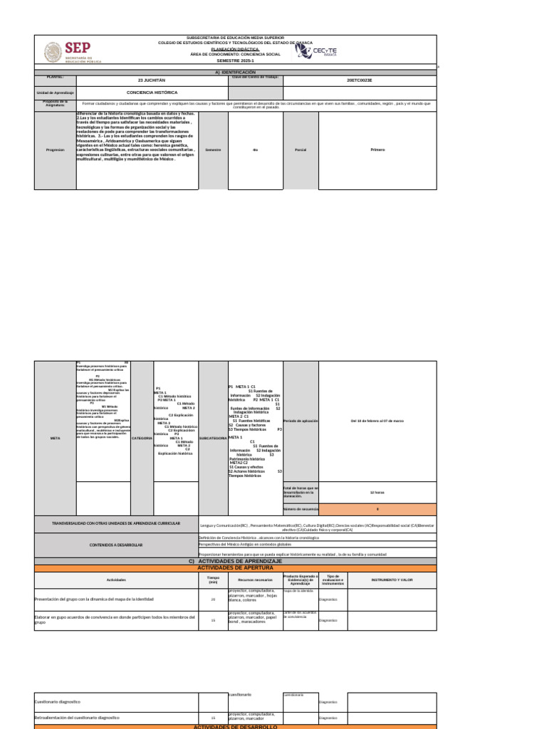 PD ConcienciaHistorica1 Prog1-1 | PDF