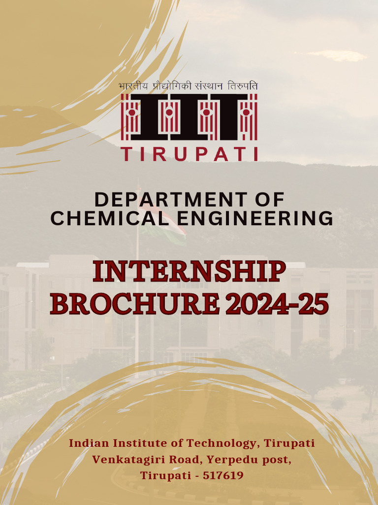 Internship Brochure 2025 Chemical | PDF | Engineering | Chemistry