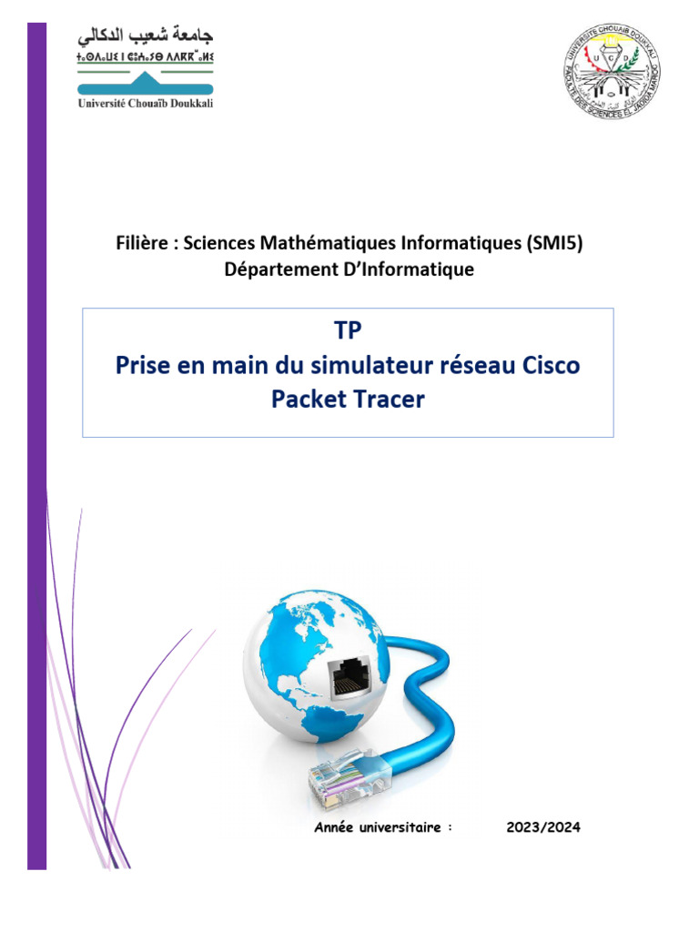 TP Cisco Packet Tracer : Réseaux SMI5 | PDF | Commutateur réseau ...