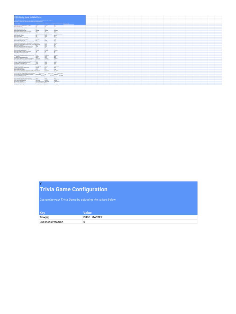 PUBG Trivia for Gamers | PDF