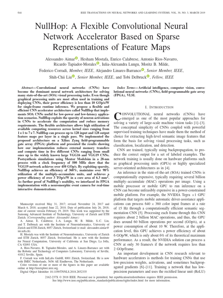NullHop_A_Flexible_Convolutional_Neural_Network_Accelerator_Based_on_Sparse_Representations_of ...