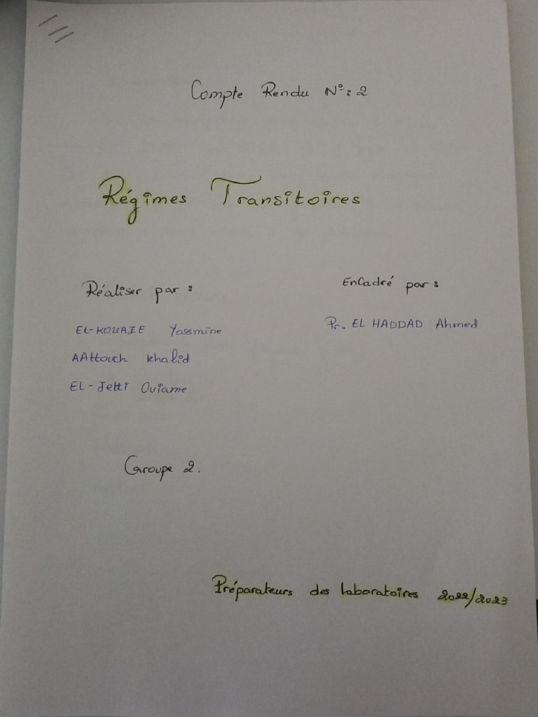 Compte Rendu - 2 - PC | PDF